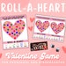 Roll-a-heart Valentine Game: Candy Dice Game (printable) - Etsy