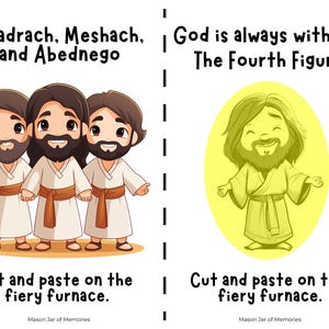 Fiery Furnace Bible Craft Printable | Shadrach Meshach Abednego Lesson ...