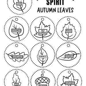 Fruits of the Spirit Bible Lesson & Fall Craft Printable | Sunday ...