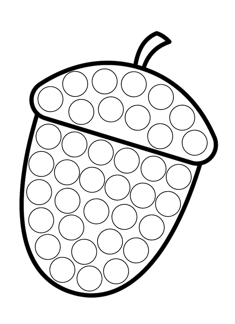 Preschool Fall Printables, Preschool Worksheets, Dot Marker Activity ...