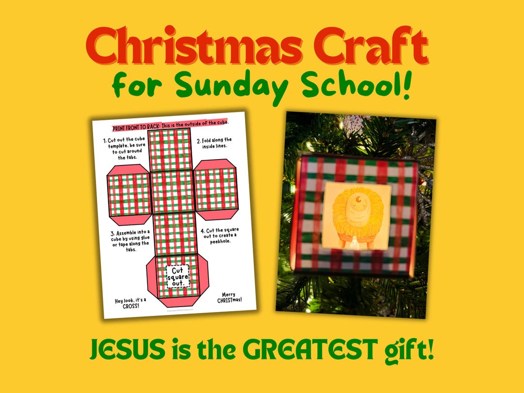 Birth of Jesus Lesson and Craft for Kids, Christmas Craft for Sunday ...