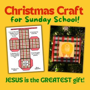 Birth of Jesus Lesson and Craft for Kids, Christmas Craft for Sunday ...