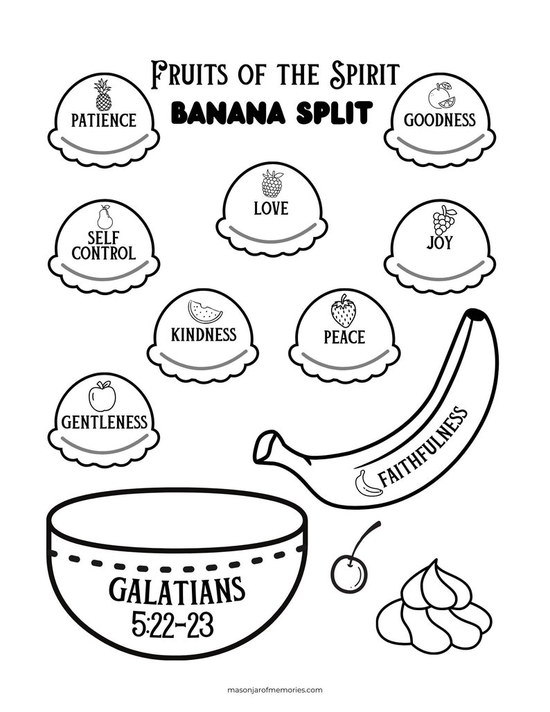 Kids Bible Lesson, Fruits of the Spirit, Sunday School Lesson, Summer ...