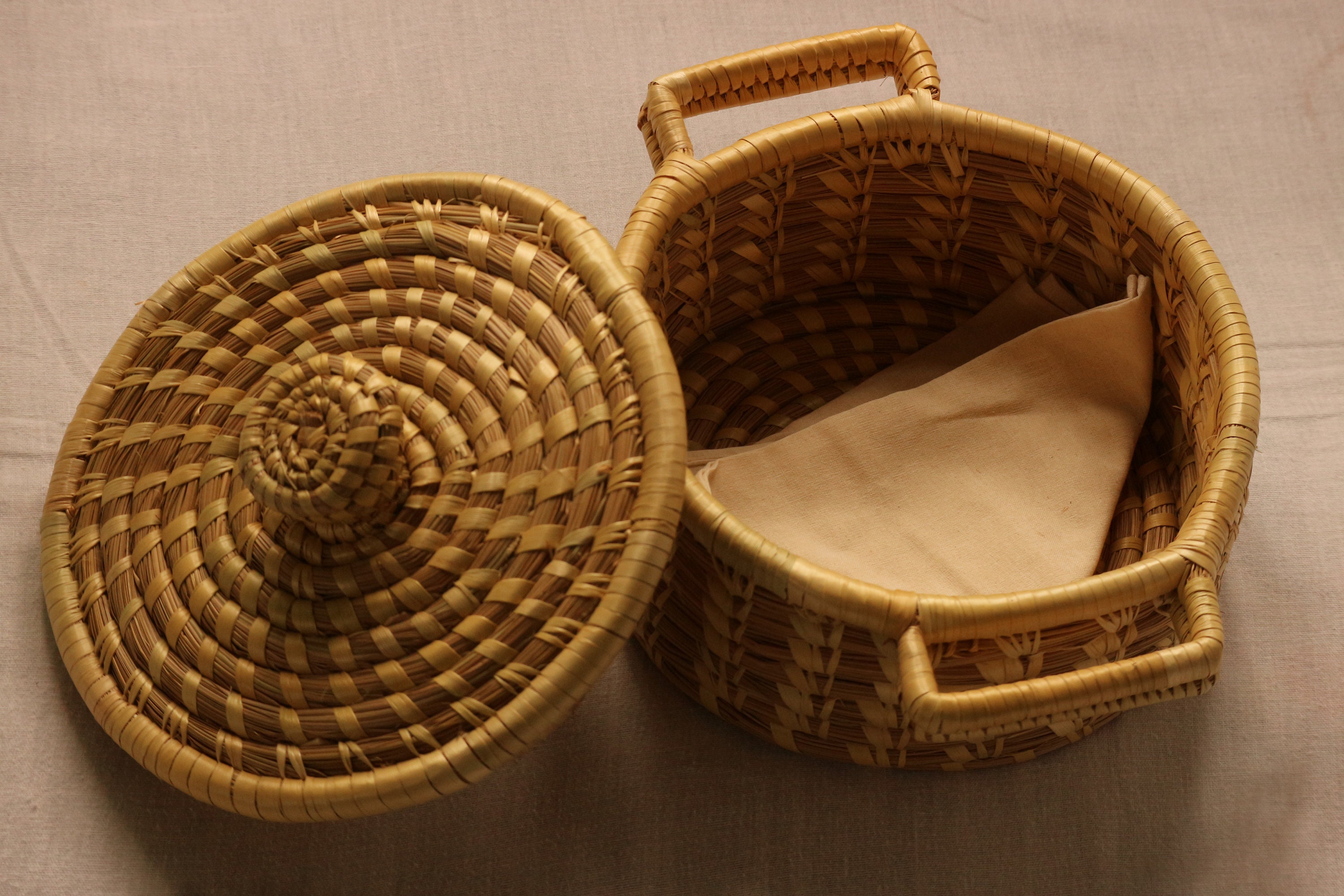 Multipurpose Handmade Round Roti/bread/naan Basket, Storage Box - Etsy