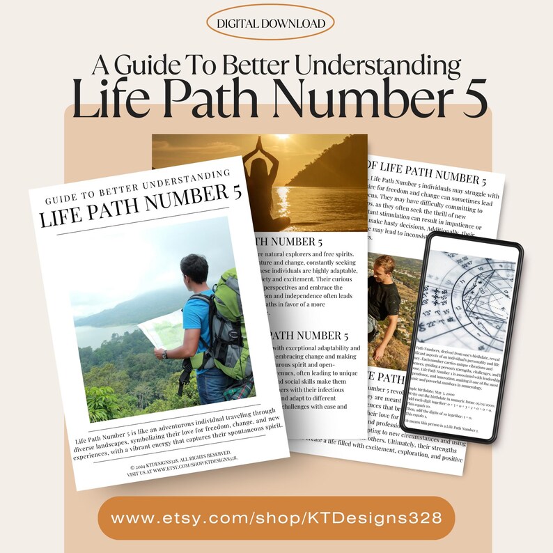 Life Path Number 5 Digital Download A Guide to Better Understanding - Etsy