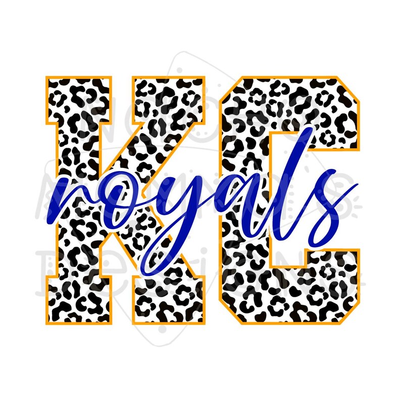 Royals Leopard KC PNG JPG, Baseball Team Clipart, Printable High ...