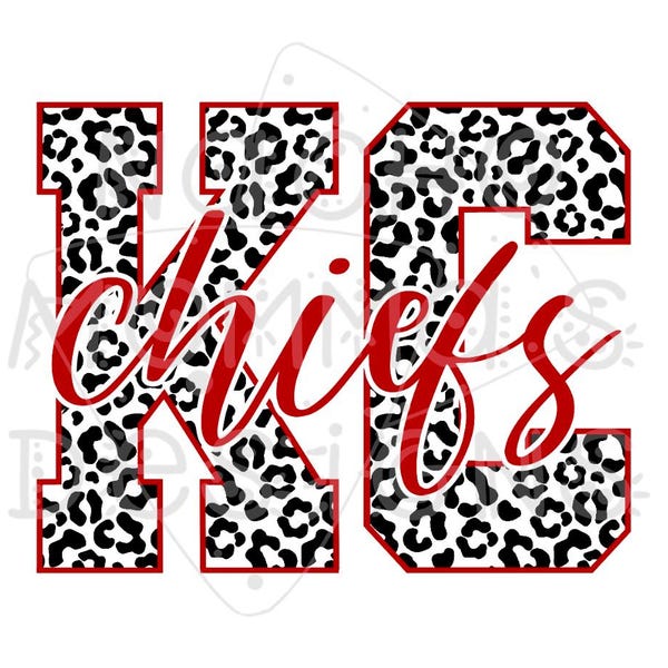 Kc Chiefs Leopard Png - Etsy