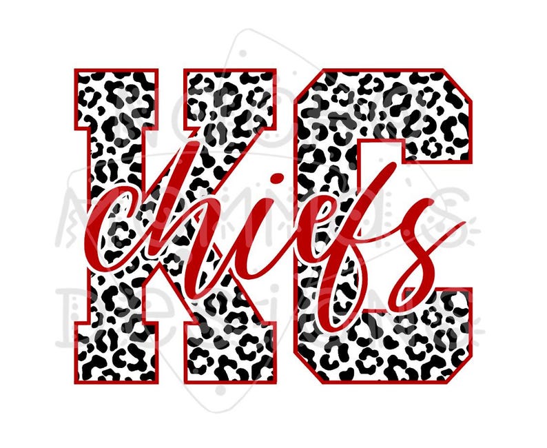 Chiefs Leopard KC PNG JPG, Football Team Clipart, Printable High ...