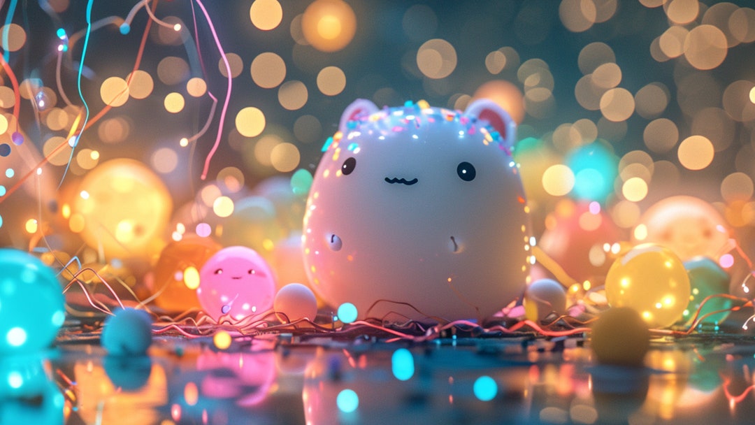 Enchanting Mochi Cute Desktop Backgrounds Set Featuring 25 Adorable and ...