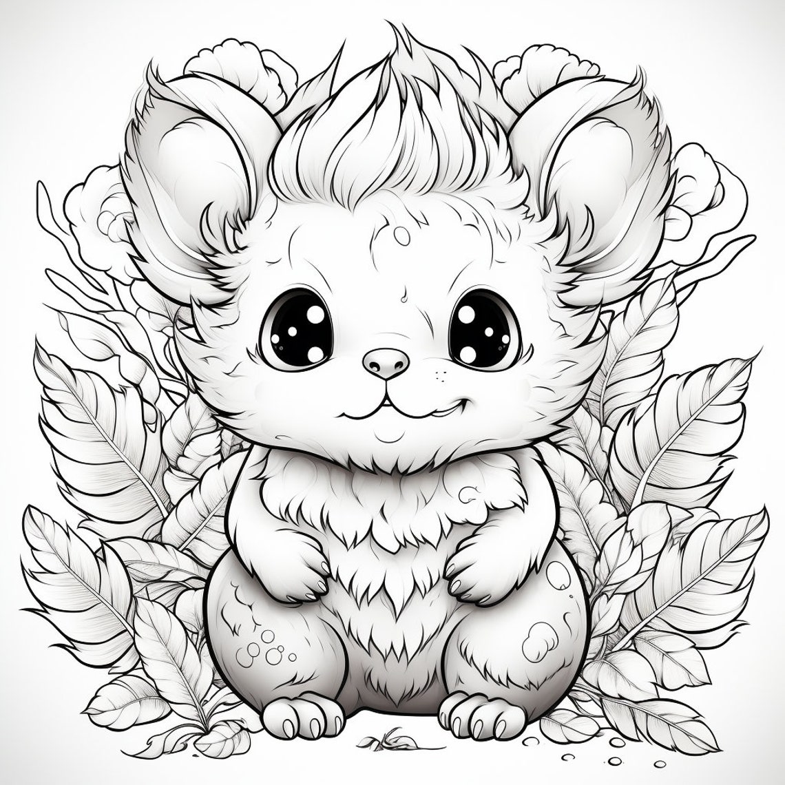 125 Cute Coloring Pages Unleash Your Inner Artist 12 X 12 and 8.5 X 11 ...