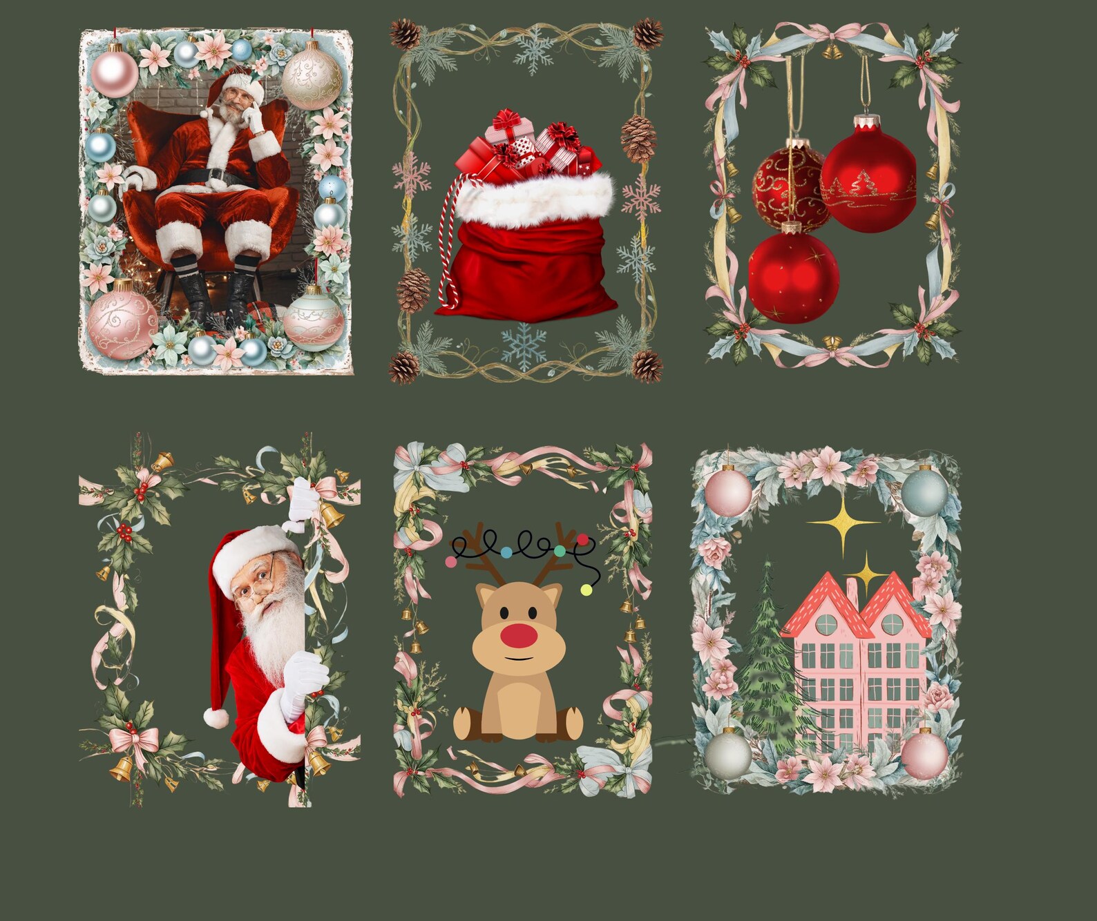 Vintage-inspired Christmas Paper & Labels Collection - Junk Journal ...
