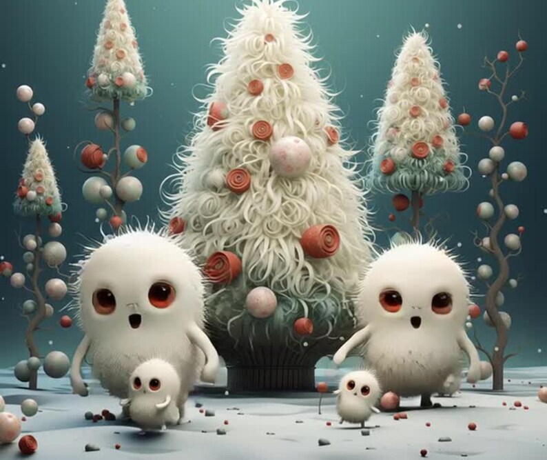 Creepy Christmas Stickers – Animated Gifs & Mp4s, Canva Template ...