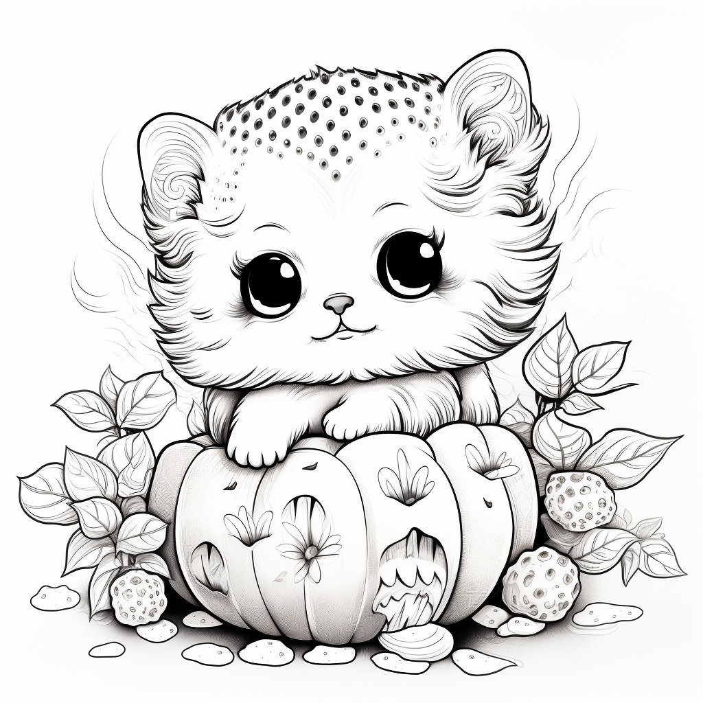 125 Cute Coloring Pages Unleash Your Inner Artist 12 X 12 and 8.5 X 11 ...