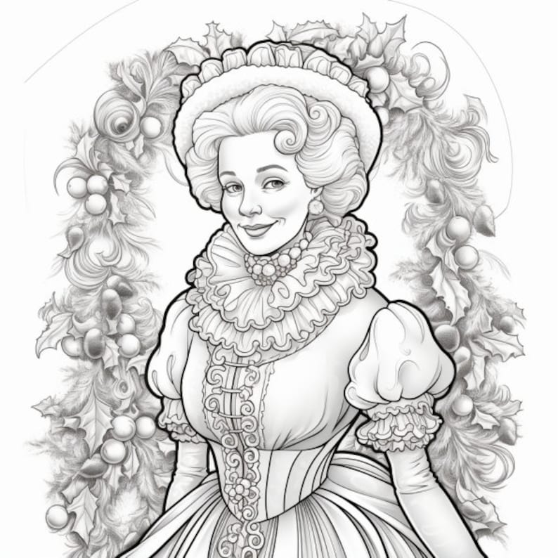 Santa and Mrs. C Coloring Pages - 40 Coloring Pages Featuring Santa and ...