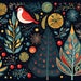 Whimsical Retro Christmas Digital Papers Quirky and Fun Festive ...