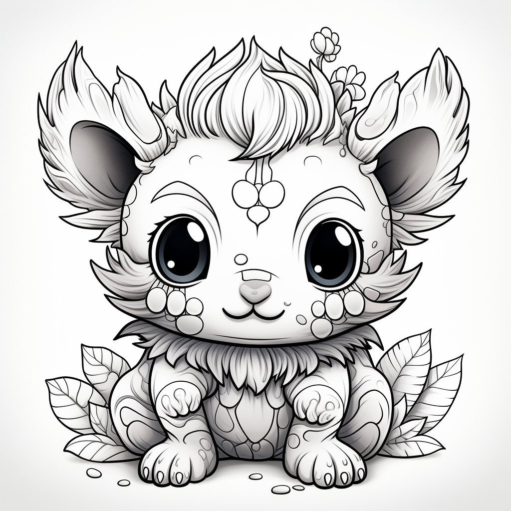 125 - Cute Coloring Pages - Unleash Your Inner Artist - 12 X 12 and 8.5 ...