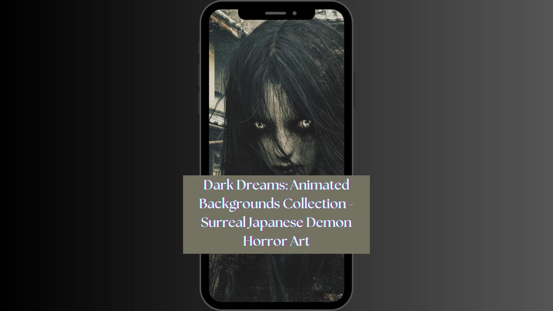 Animated Backgrounds Dark Dreams Collection - Surreal Japanese Demon ...