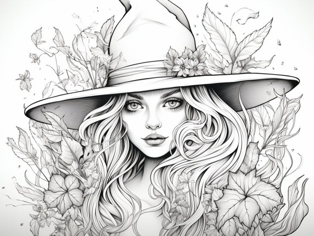 Coloring Pages - Halloween - Digital Download - 5 Unique Images - Etsy