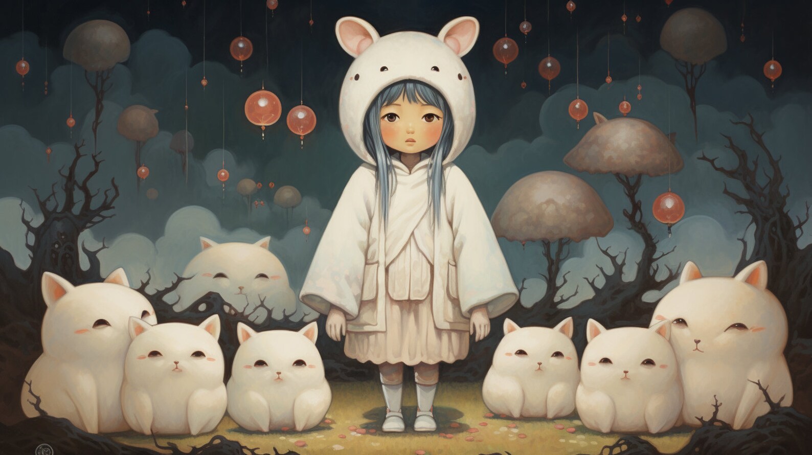 10 Sad Mochi Backgrounds -transform Your Digital Workspace + 4 High ...