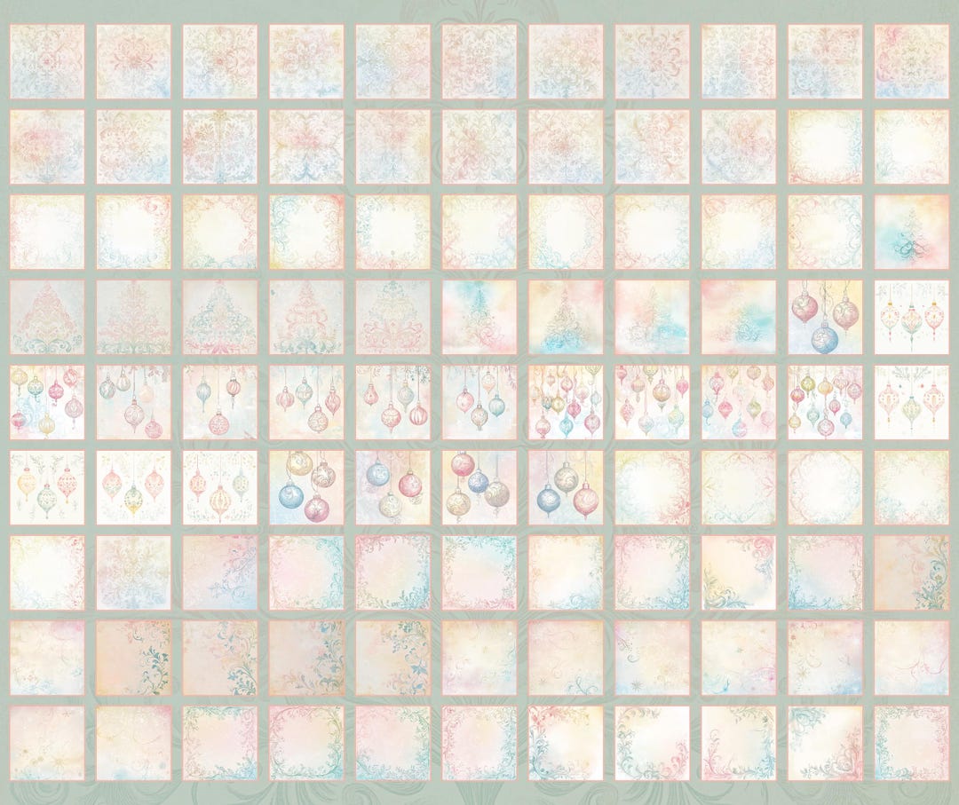 Vintage Christmas Sticky Notes: 130 PNG Digital Planner Graphics (canva ...