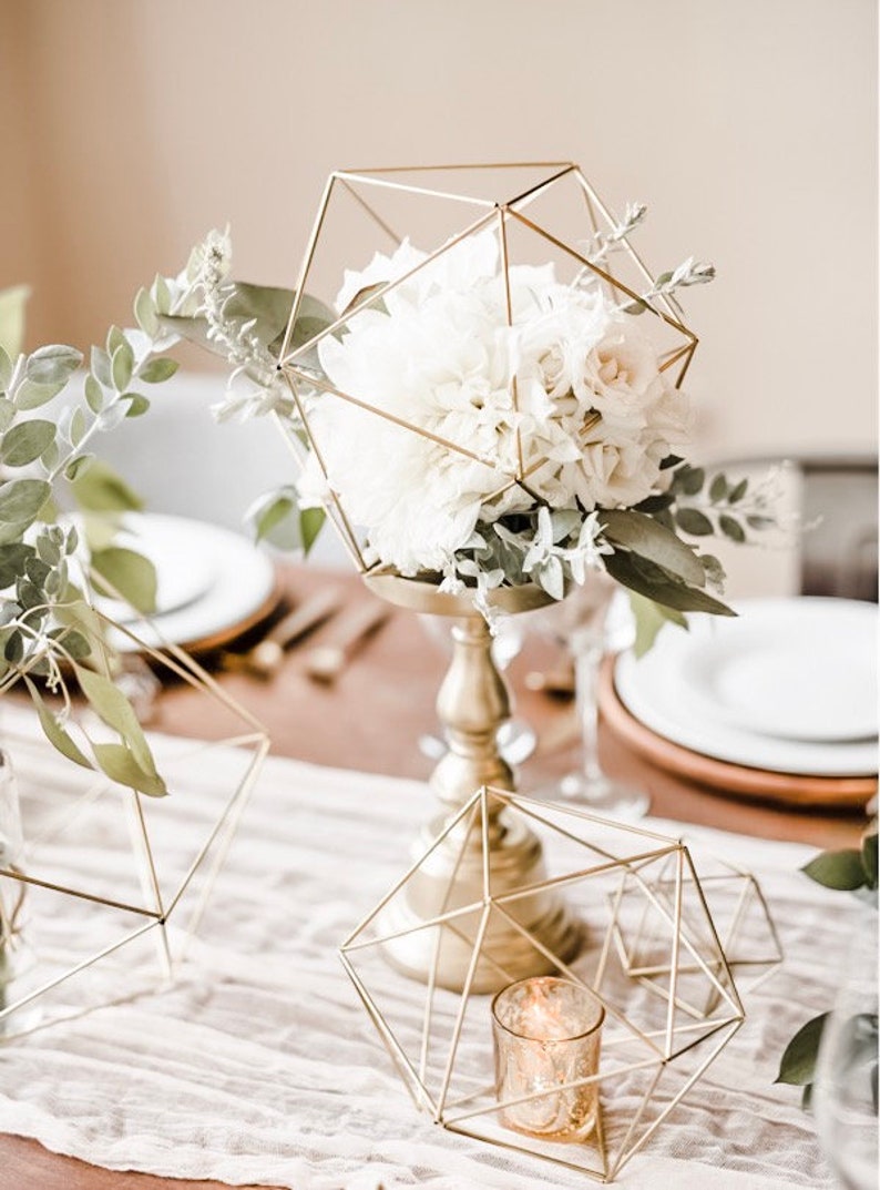 6" Sphere Table Centerpiece - Geometric Spheres - Wedding or Special ...