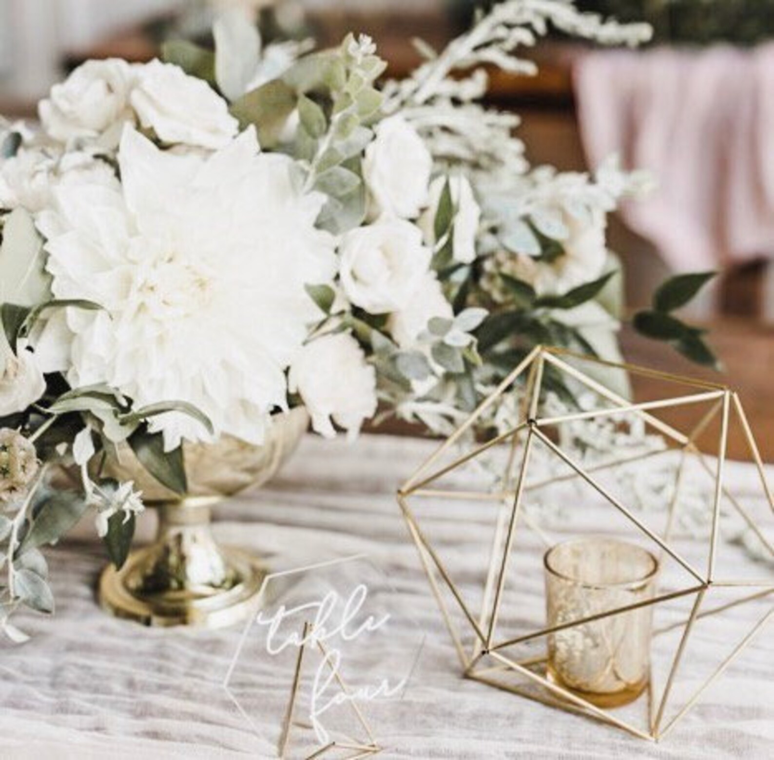 6" Sphere Table Centerpiece - Geometric Spheres - Wedding or Special ...
