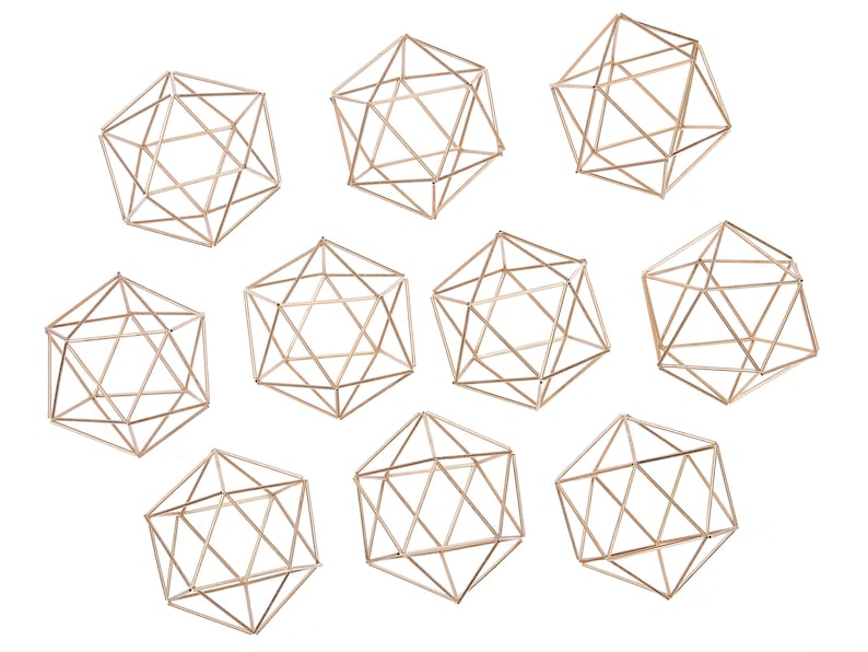 2.5" Sphere - Set of 10 - Table Centerpiece - Geometric Spheres ...