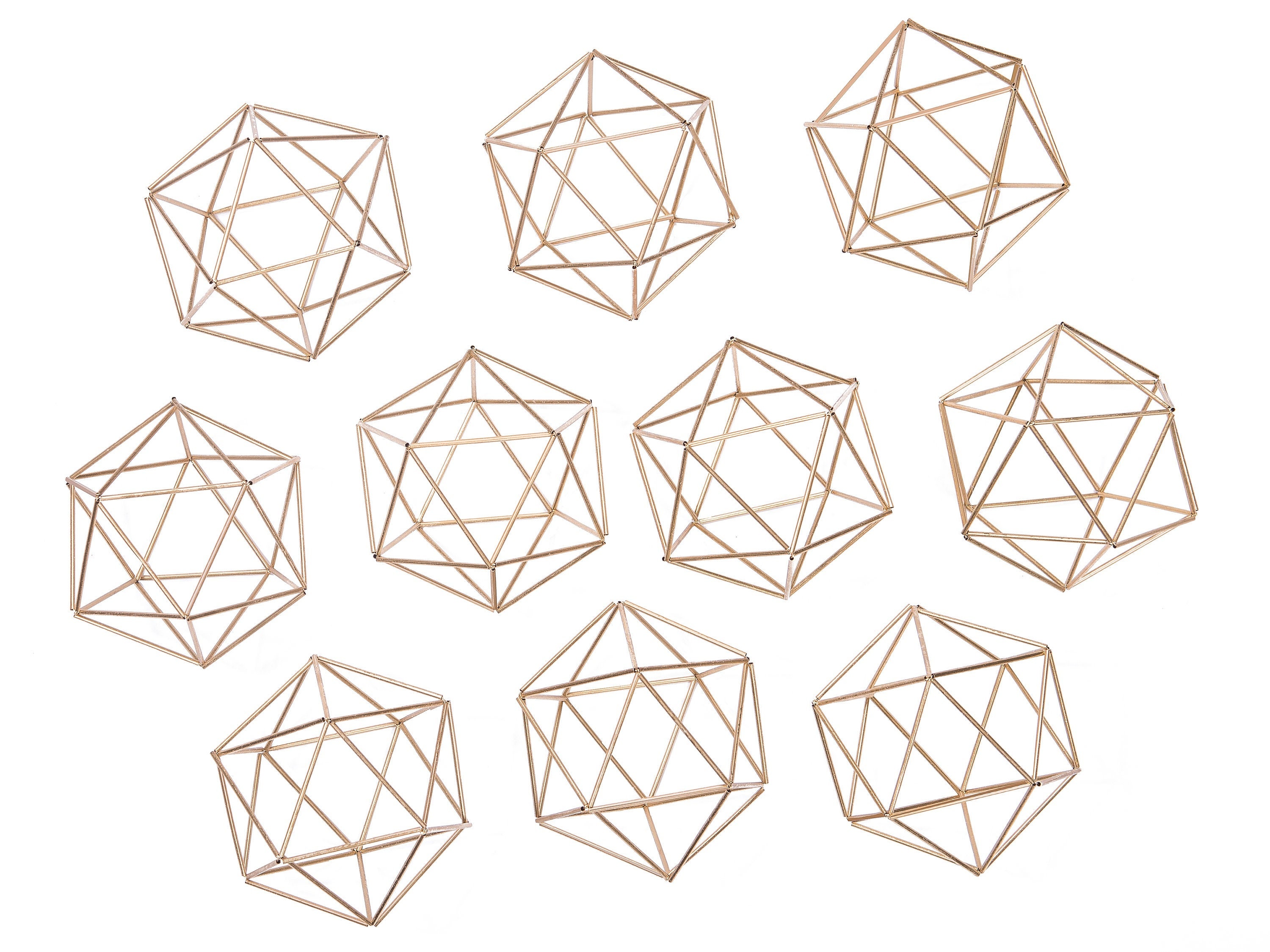 2.5" Sphere - Set of 10 - Table Centerpiece - Geometric Spheres ...