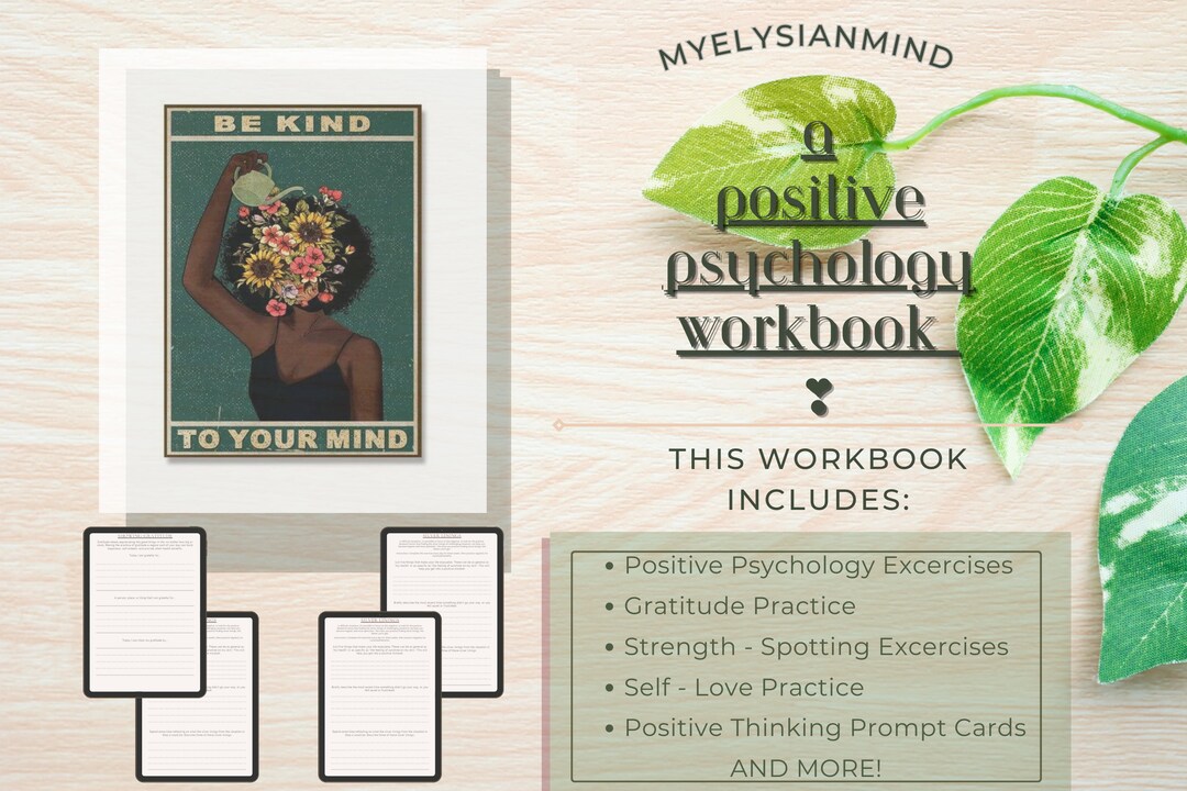 A Positive Psychology Workbook (guide to a Healthier State of Mind) - Etsy