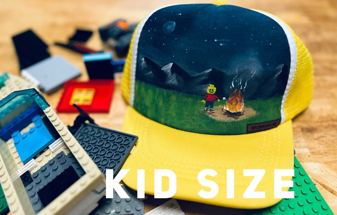 Kid Brick Man Hand Painted Hat - Etsy