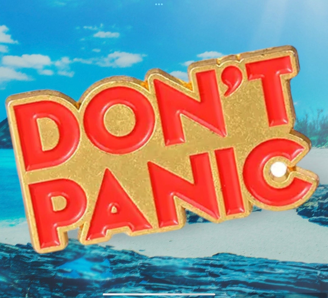 DONT PANIC. Enamel Pin Hitchhikers Guide to the Galaxy - Etsy DONT PANIC. Enamel Pin Hitchhikers Guide to the Galaxy - Etsy
