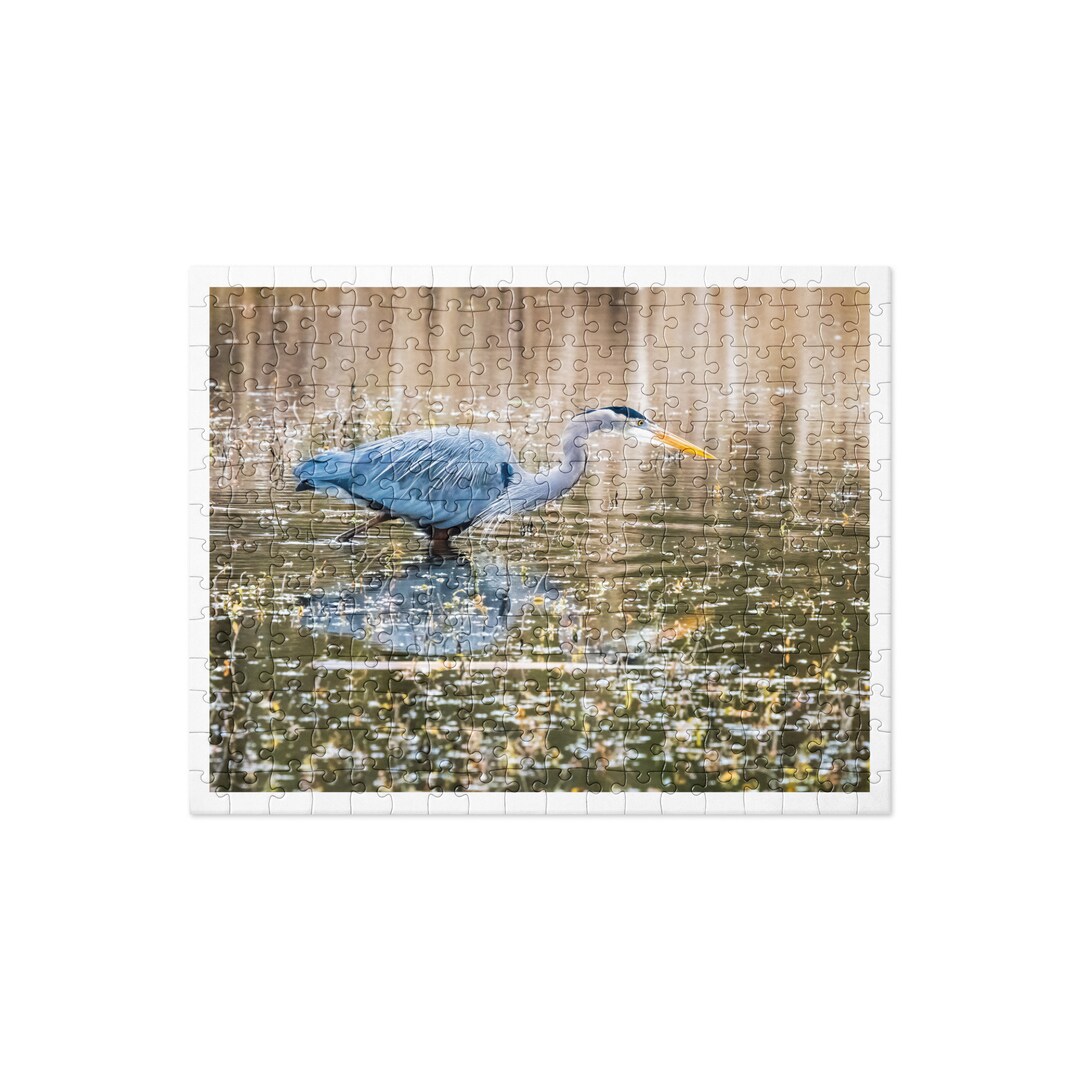 Jigsaw Puzzle Great Blue Heron, Hunting - Etsy