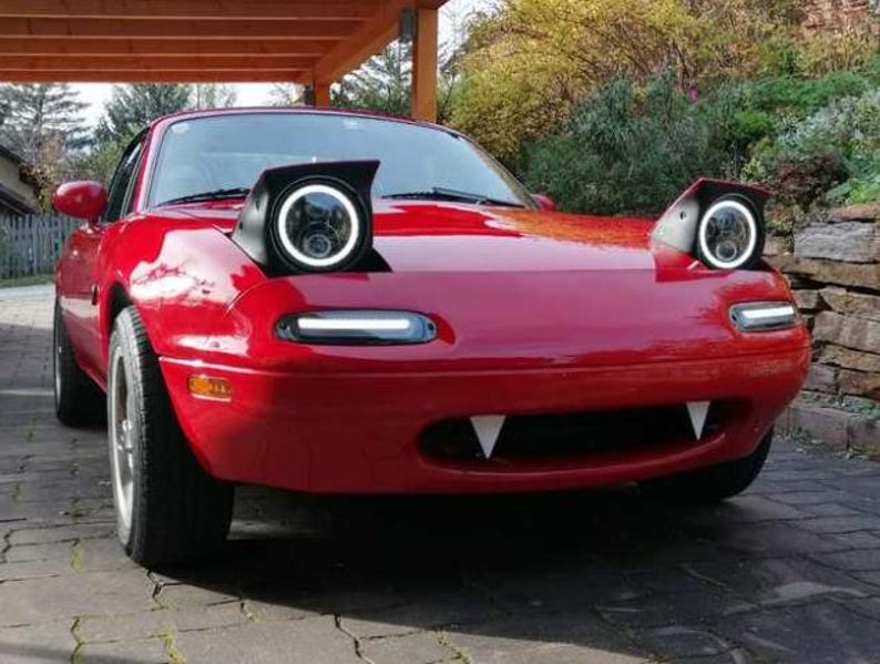 Mazda MX5 Na/nb Fangs-spooky Miata Teeth-front Smile-90s Convertible - Etsy