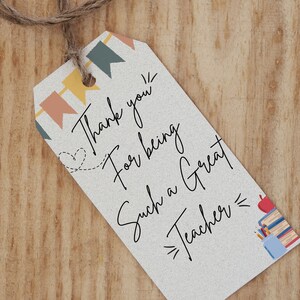 Printable Teacher Appreciation Tag Teacher Gift Tag - Etsy