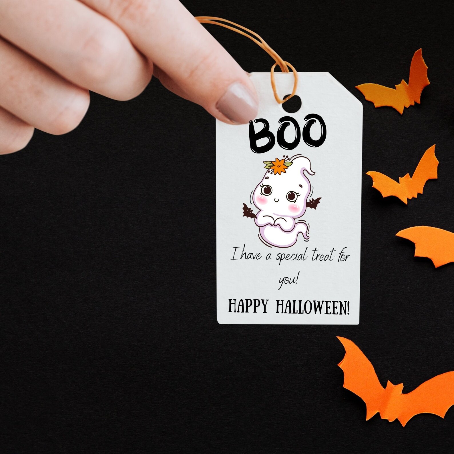 Halloween Favor Tags Boo Gift Tags Trick or Treat Favor - Etsy