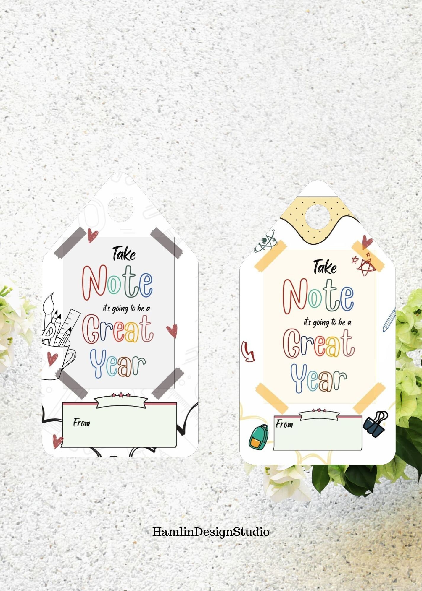 Printable Back to School Gift Tag Take Note Its Going to Be Great Year ...