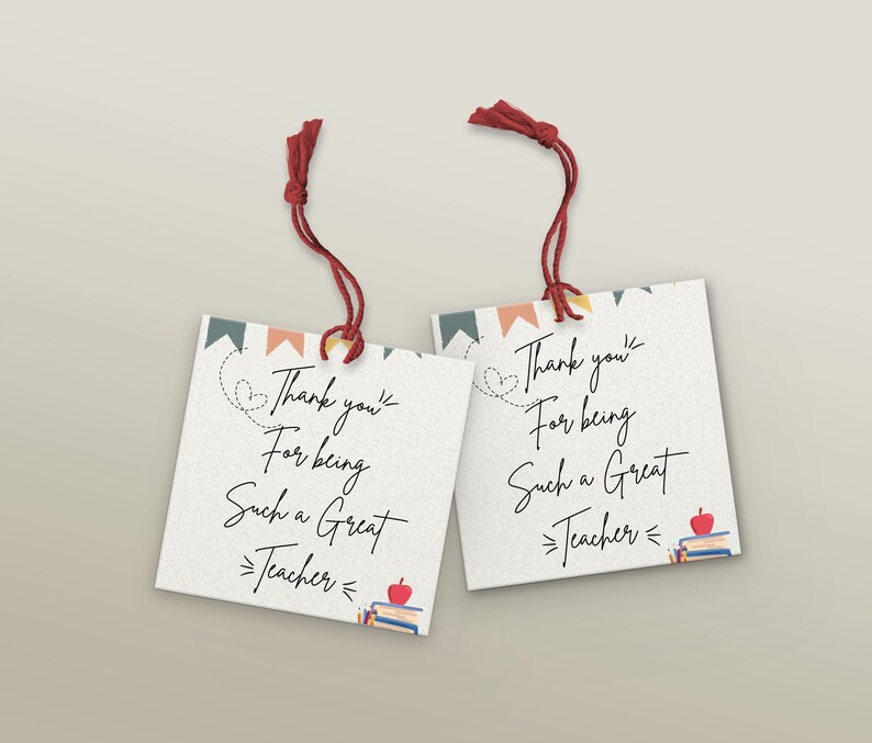Printable Teacher Appreciation Tag Teacher Gift Tag - Etsy