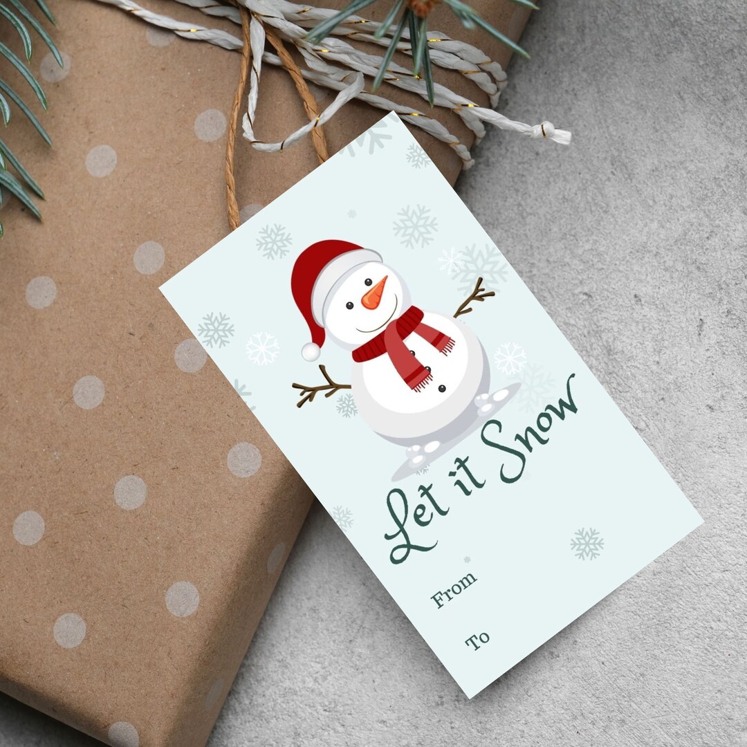 Printable Christmas Gift Tag Christmas Gift Tag PRINTABLE Merry ...