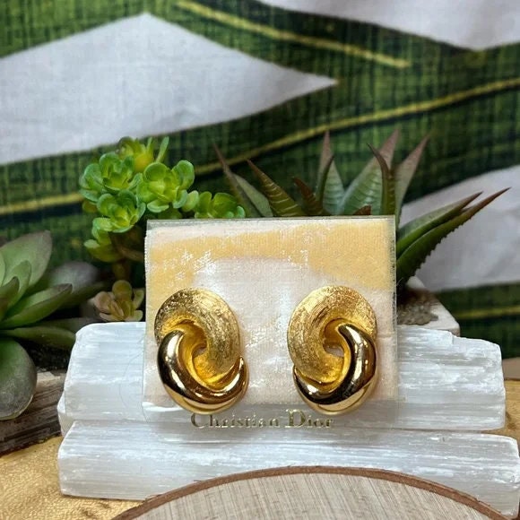 Christian dior earrings vintage store