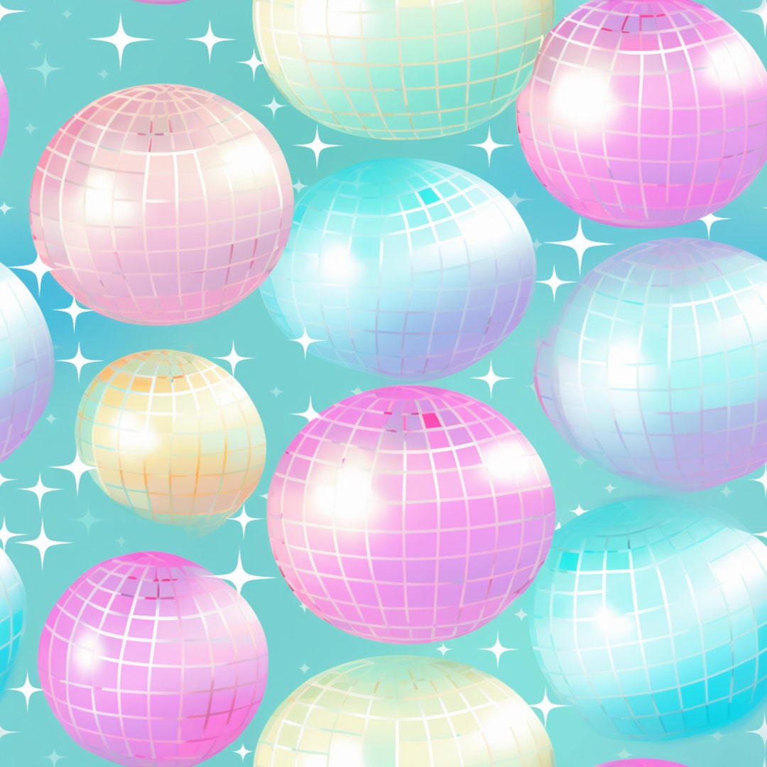 Disco Balls Seamless Tile Pattern - Etsy