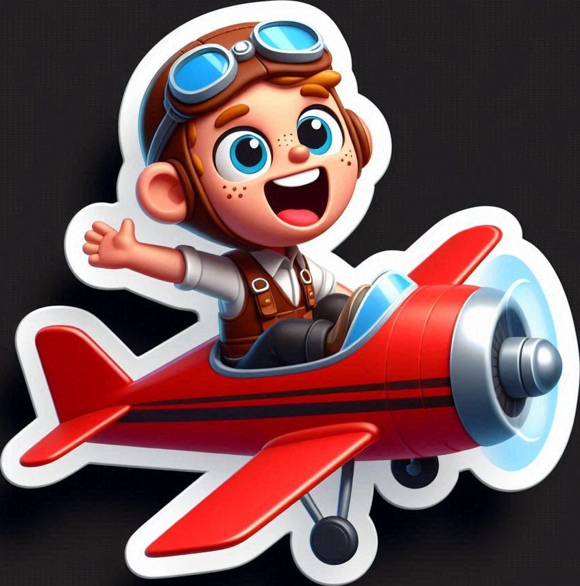 Pilot Sticker, Waterproof Sticker, Vinyl Sticker - Etsy