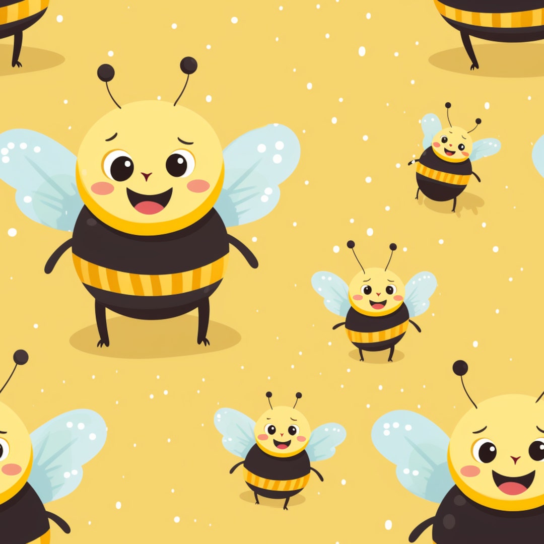 Bees Seamless Tile Pattern - Etsy