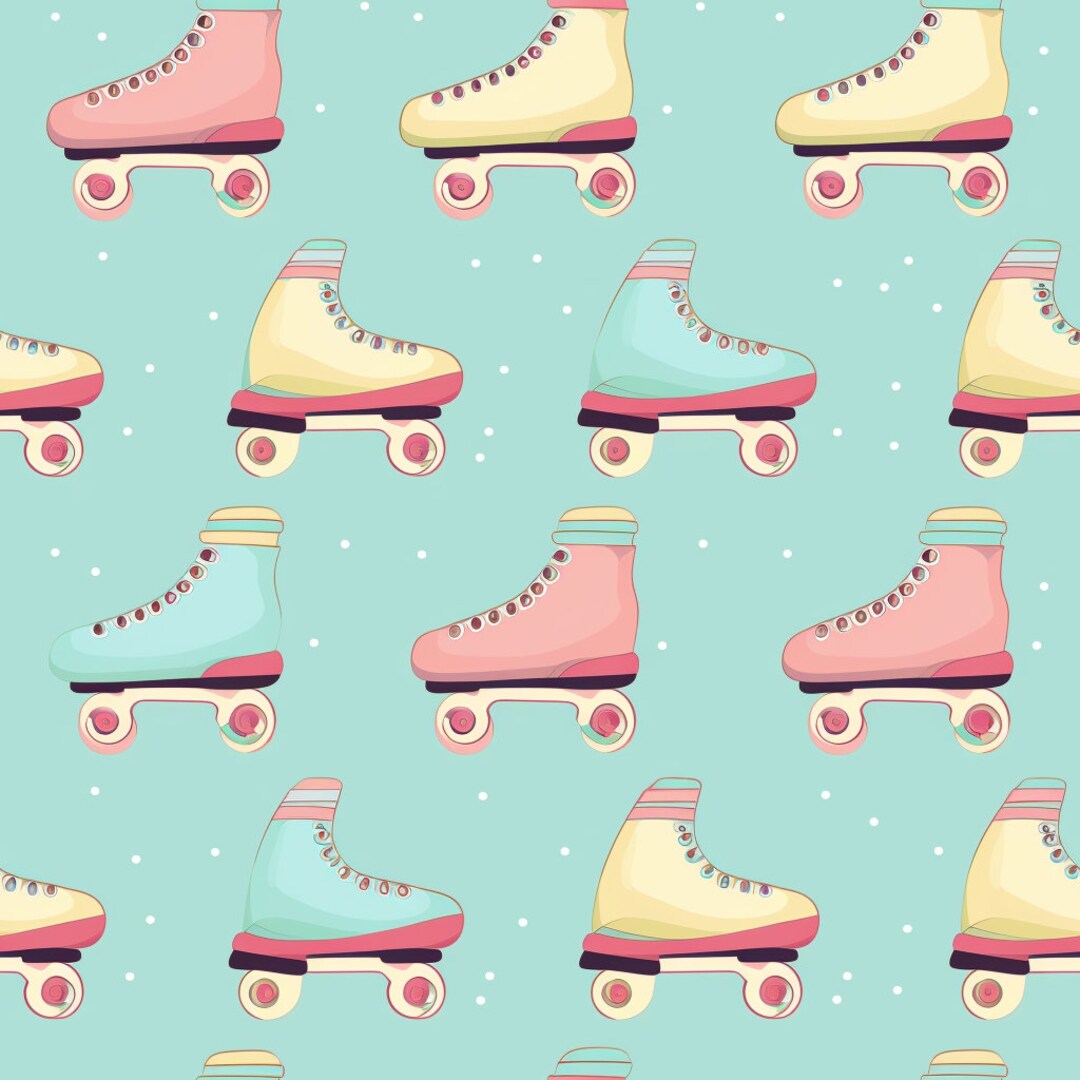 Roller Skates 1 Seamless Tile Pattern - Etsy