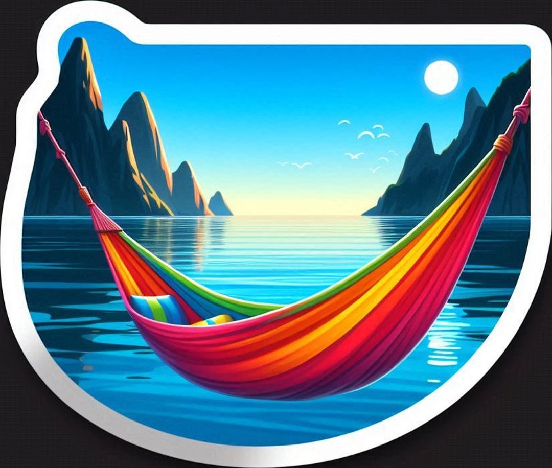 Hammock Sticker, Waterproof Sticker, Vinyl Sticker - Etsy