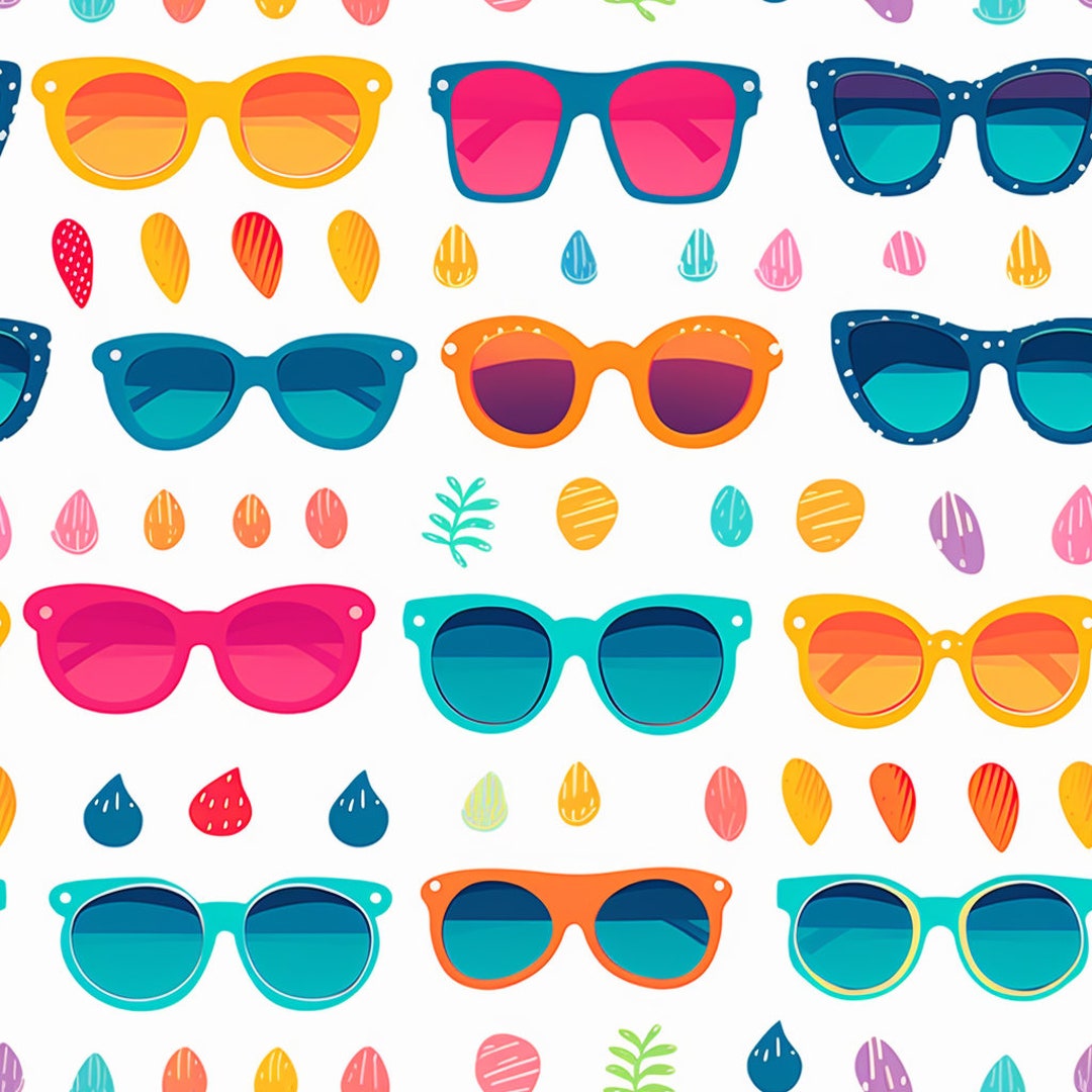 Sunglasses Seamless Tile Pattern - Etsy