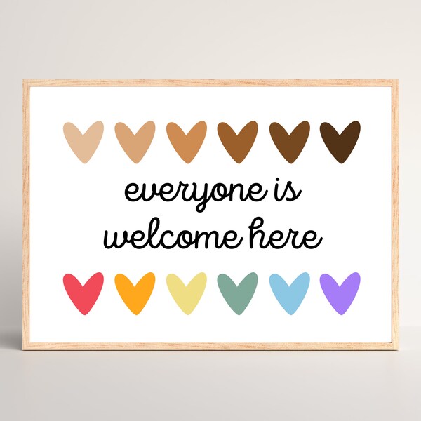 Everyone is Welcome - Etsy