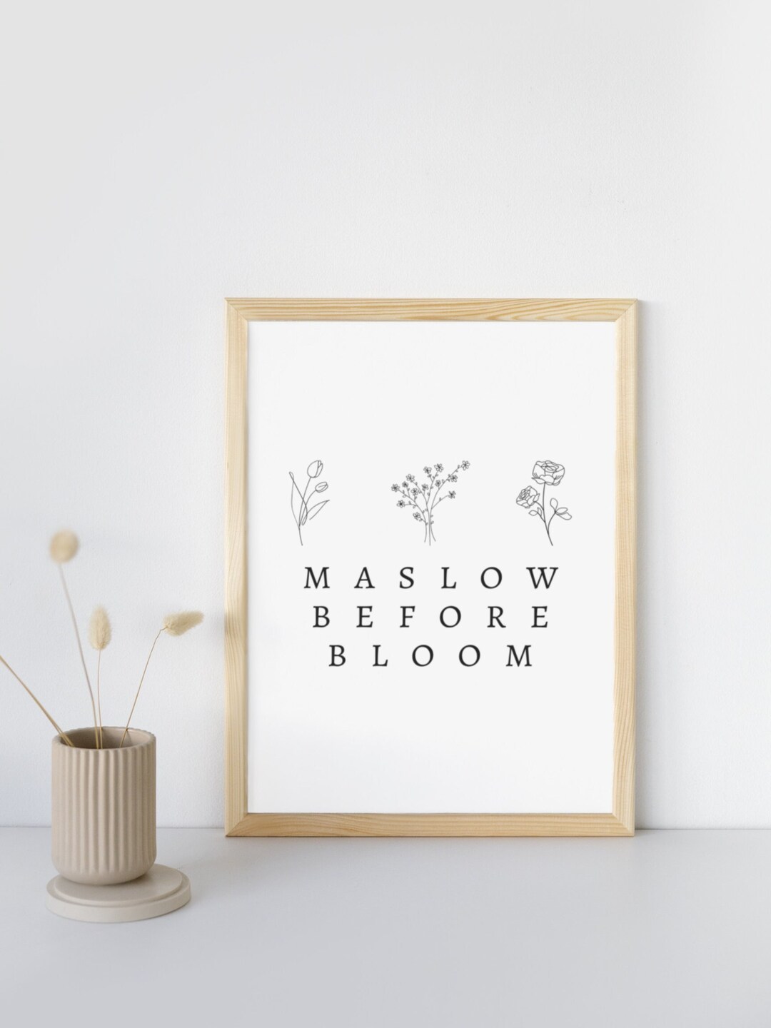 Maslow Before Bloom Print Educational Print Motivational Print Office ...