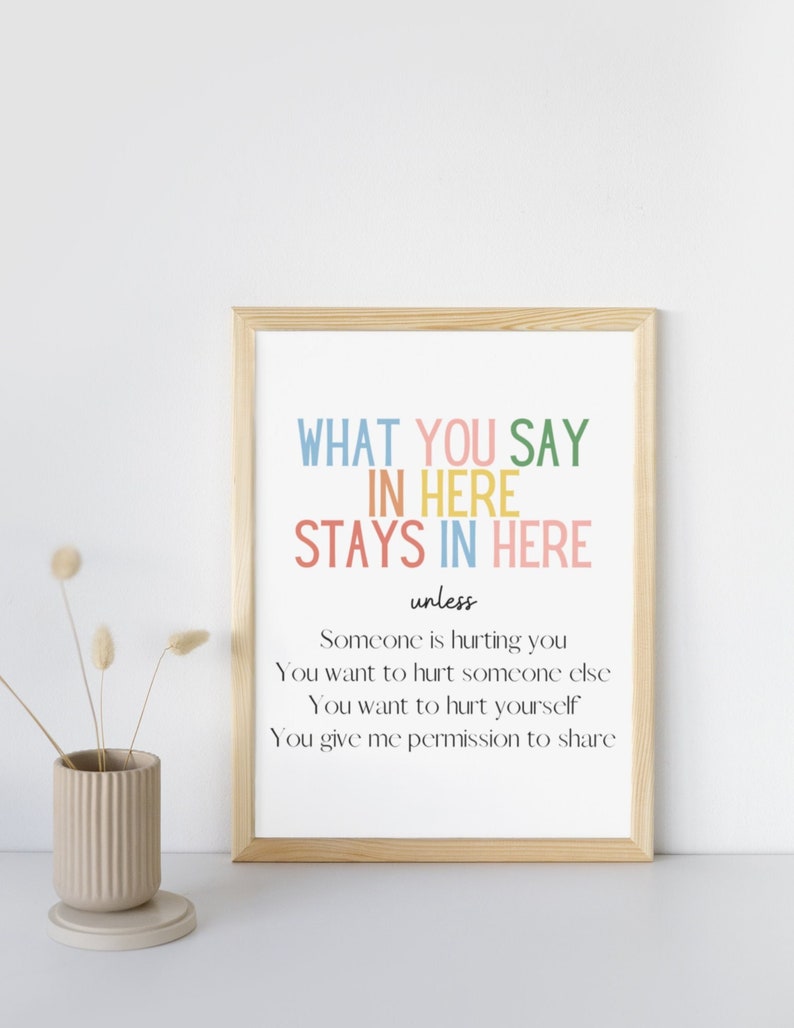 Confidentiality Sign What Happens in Here Stays in Here - Etsy