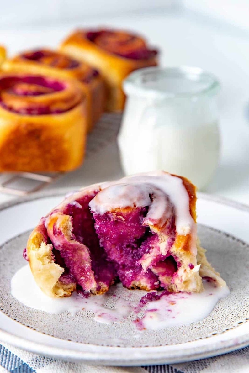 Ube Cinnamon Rolls Ube Halaya Rolls Filipino Purple Sweet Potato ...