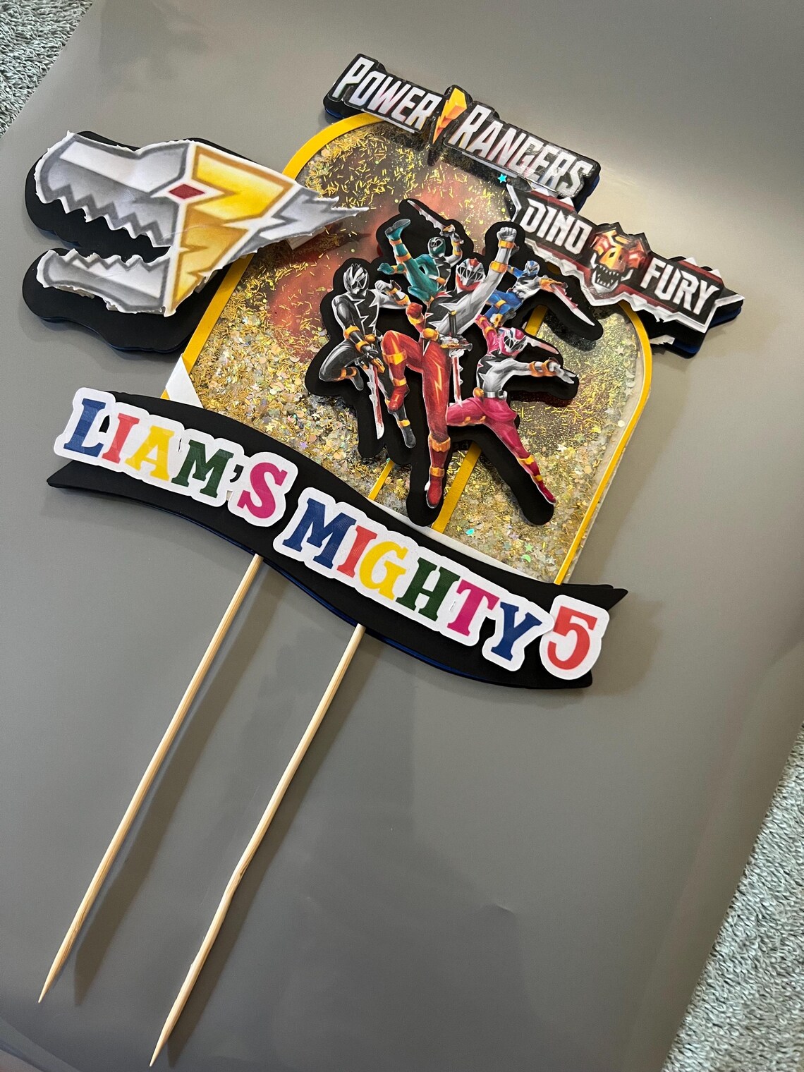 3D Shaker Power Ranger Cake Topper - Etsy